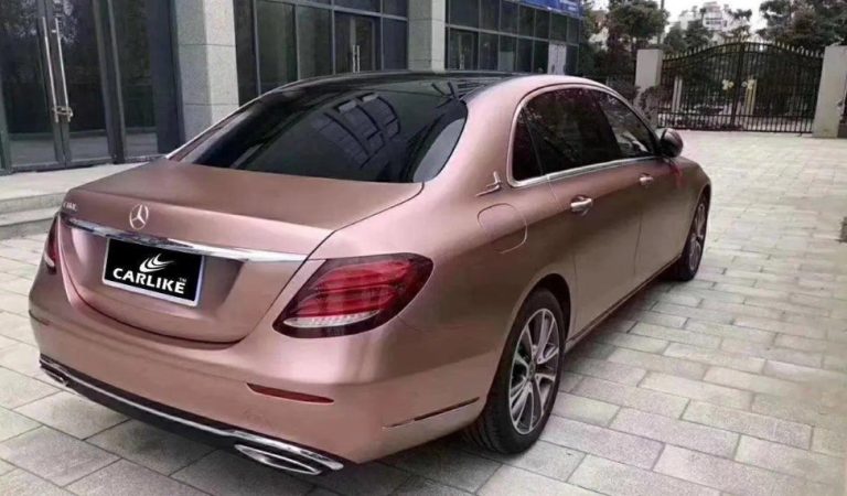 ROLLO DE VINILO ROSA ORO ELECTRO METÁLICO SATINADO – SkyPiston